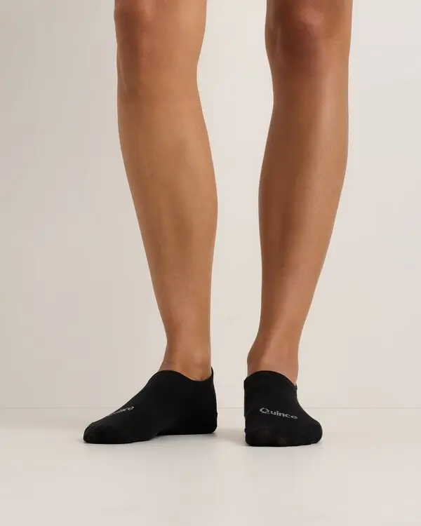 Quince Everyday Lightweight Cotton No-show Socks 4 Pack