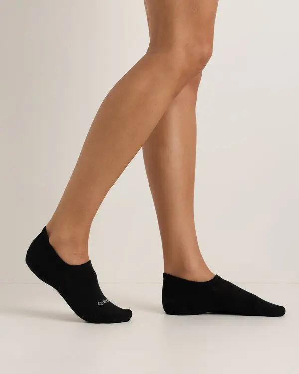 Quince Everyday Lightweight Cotton No-show Socks 4 Pack