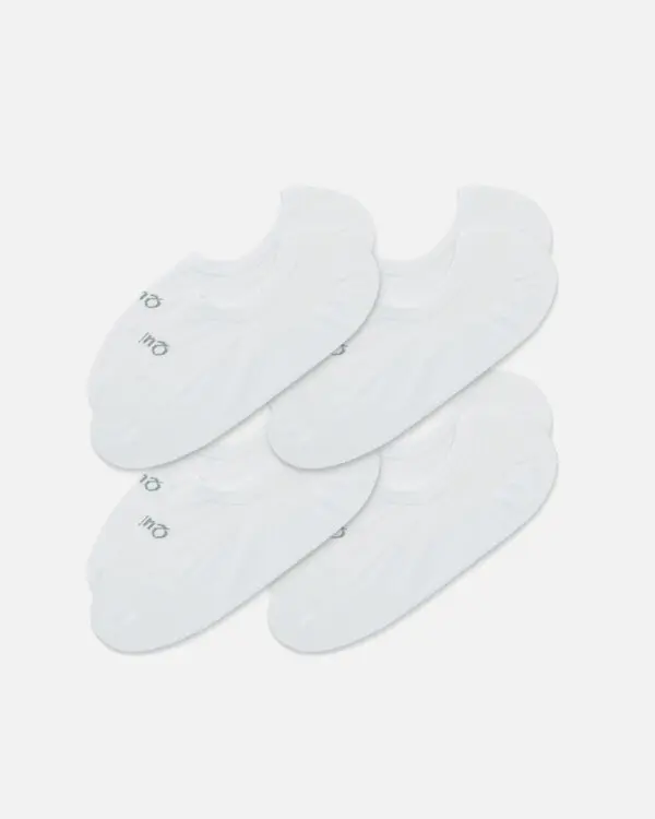 Quince Everyday Lightweight No-show Socks 4-pack - White