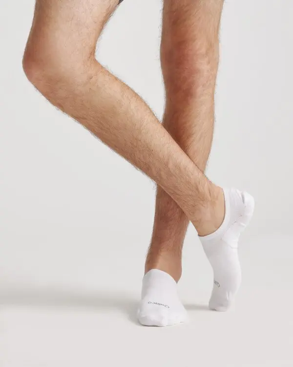 Quince Everyday Lightweight No-show Socks 4-pack - White