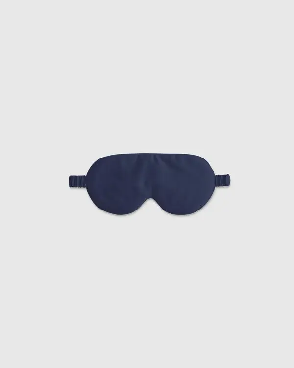 Quince Mulberry Silk Beauty Sleep Mask - Navy
