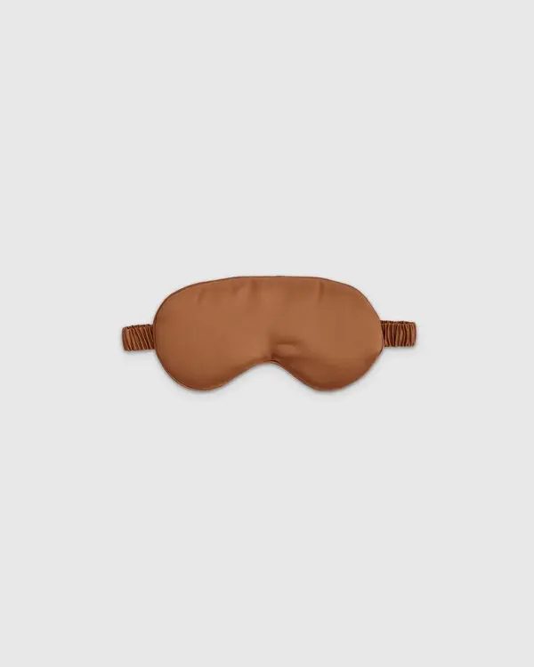 Quince Mulberry Silk Beauty Sleep Mask - Terracotta