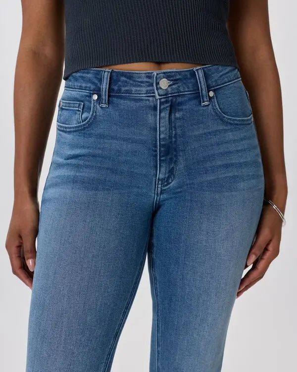 Quince Luna Stretch Flare Jeans - Seaside Blue
