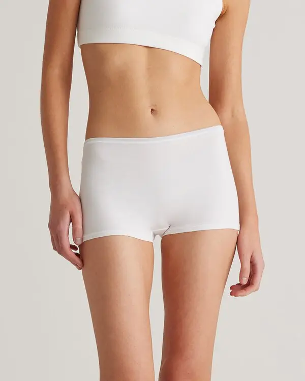 Quince Boyshort - Soft White