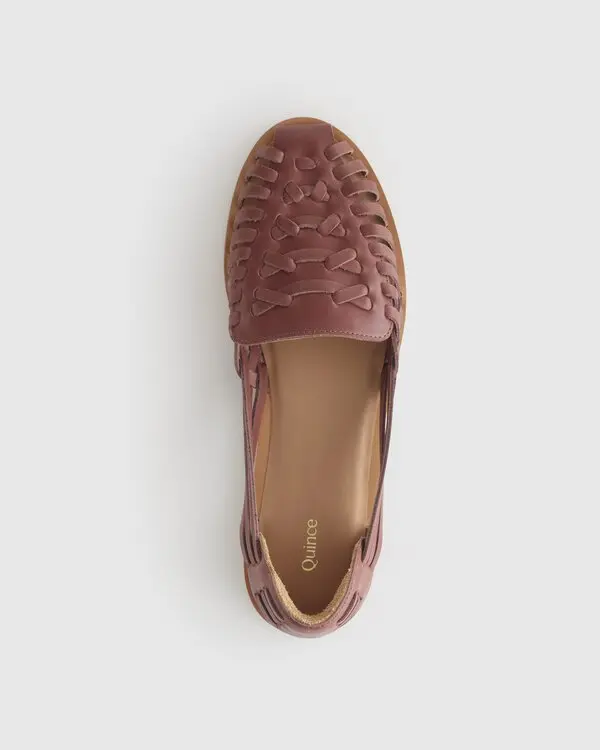 Quince Huarache Flat - Brandy
