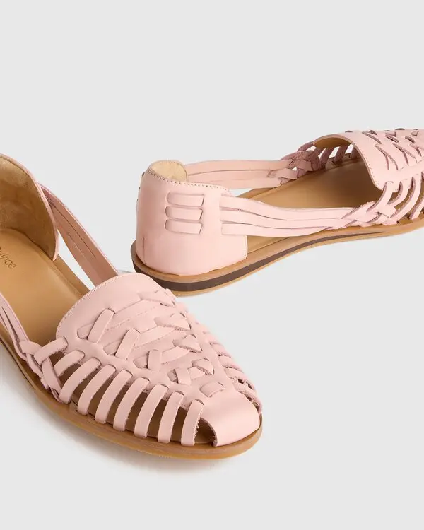 Quince Huarache Flat - Shell Pink