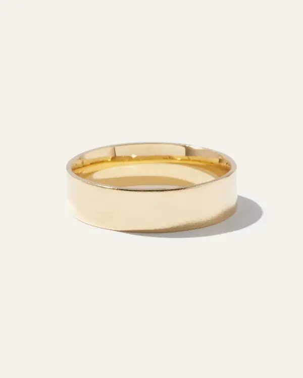 Quince Wide Band Ring - Gold Vermeil