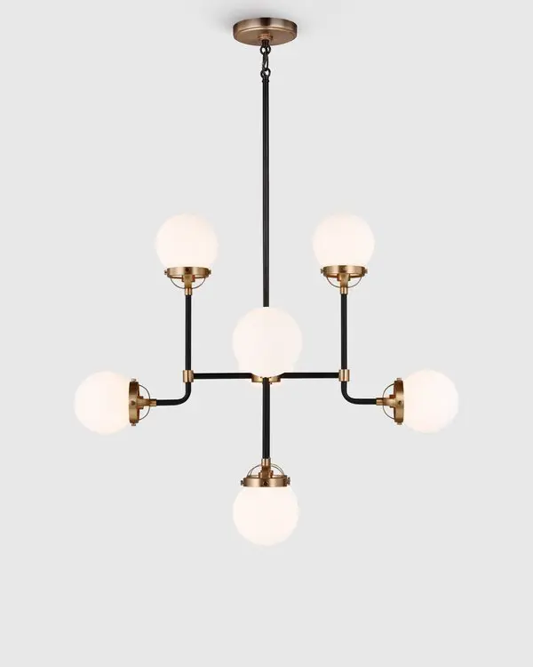 Quince Globe Steel Chandelier