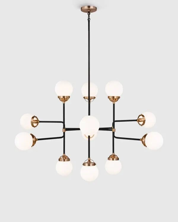 Quince Globe Steel Chandelier