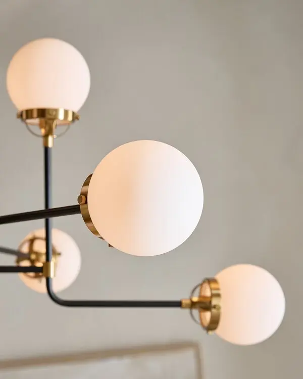 Quince Globe Steel Chandelier