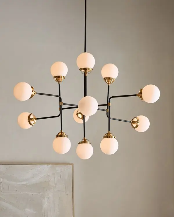 Quince Globe Steel Chandelier