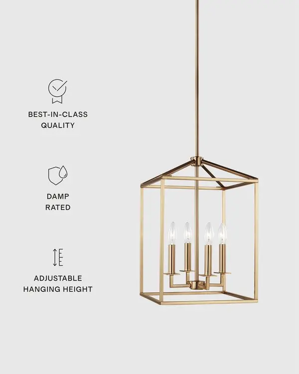 Quince Steel Lantern Pendant Light