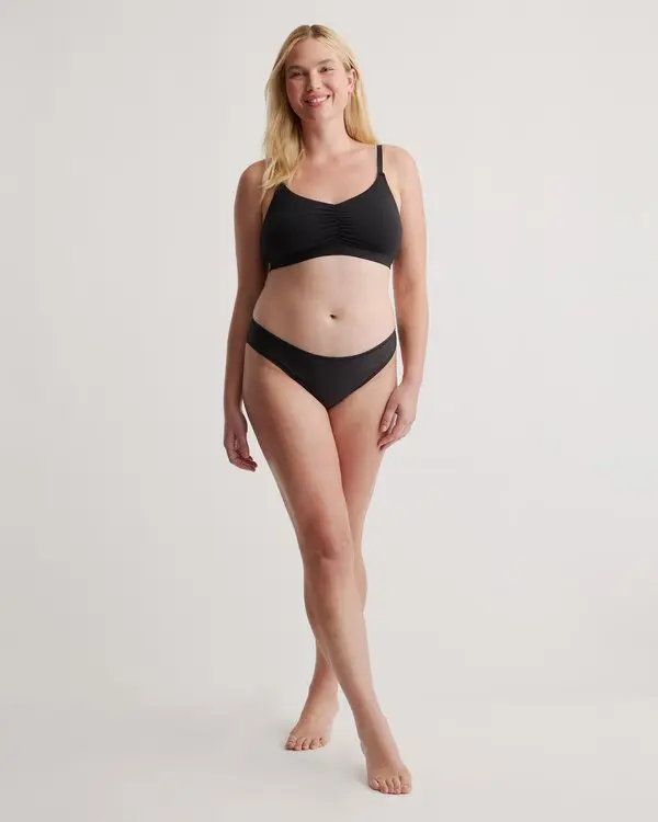 Quince Micromodal Ruched Bralette