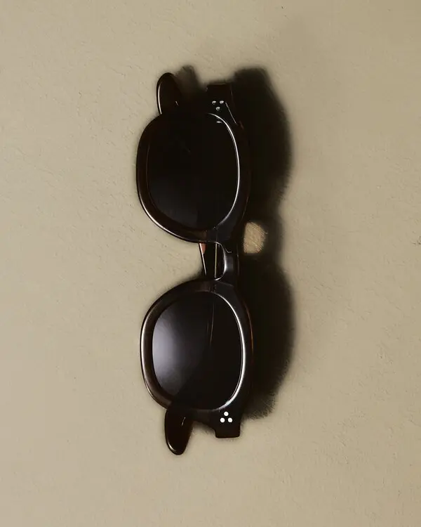 Quince Maldives Polarized Acetate Sunglasses - Black With Grey Lens