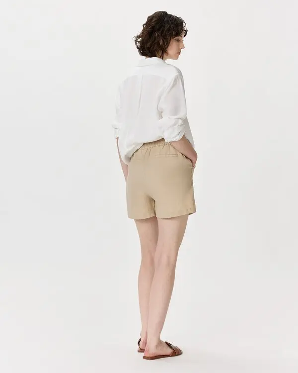 Quince Linen Shorts - Driftwood