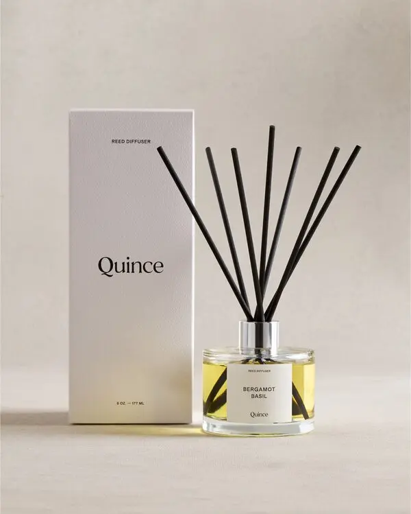 Quince Bergamot Basil Reed Diffuser, Reed Diffuser Oil