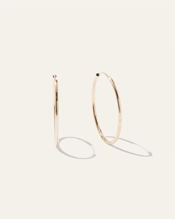 Quince 14k Gold 25mm Hoop Earrings - Yellow Gold
