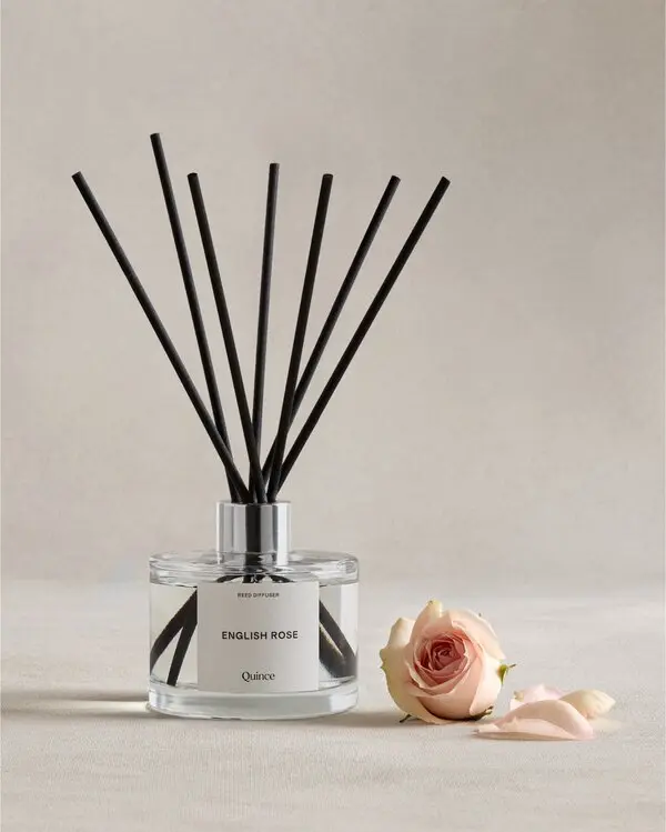 Quince English Rose Reed Diffuser, Reed Diffuser Oil - One-color