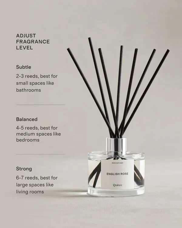 Quince English Rose Reed Diffuser, Reed Diffuser Oil