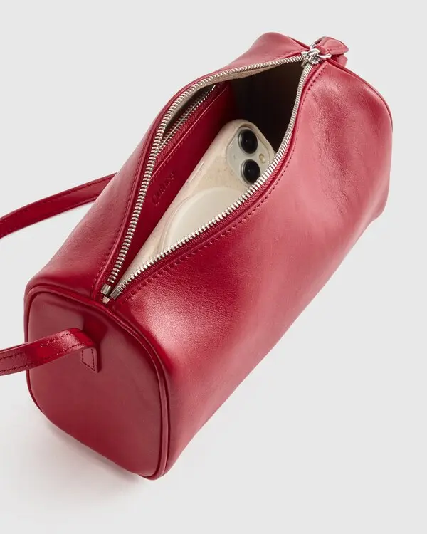 Quince Rio Mini Shoulder Bag - Ruby Red