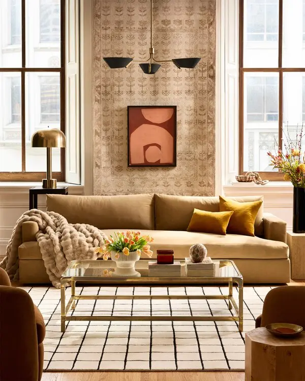 Quince Mid-century Armed Iron Chandelier