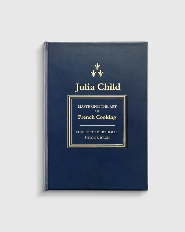 Quince Julia Child Mastering The Art Of French Cooking Navy Leather Bound Book - One-color