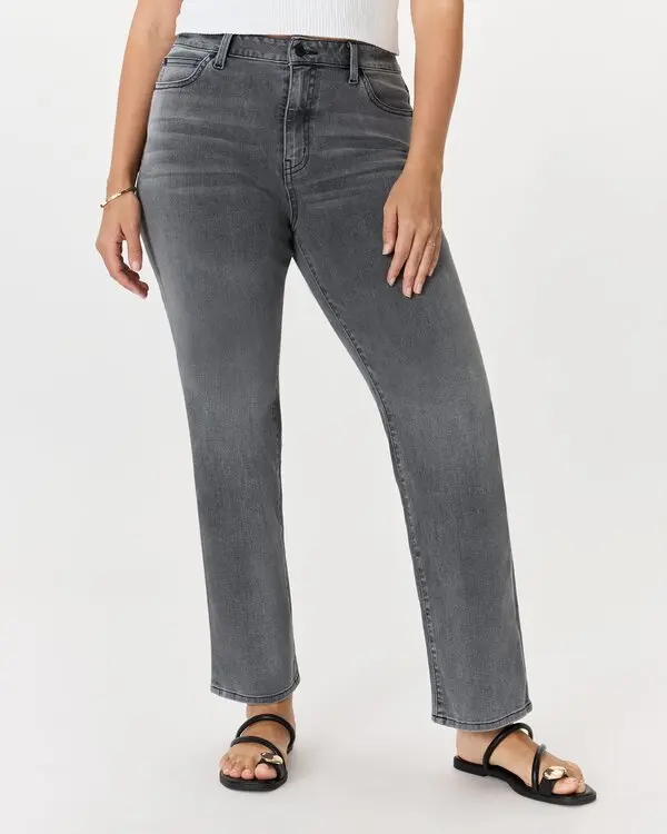 Quince Bella Stretch Straight Jeans - Greyed Out
