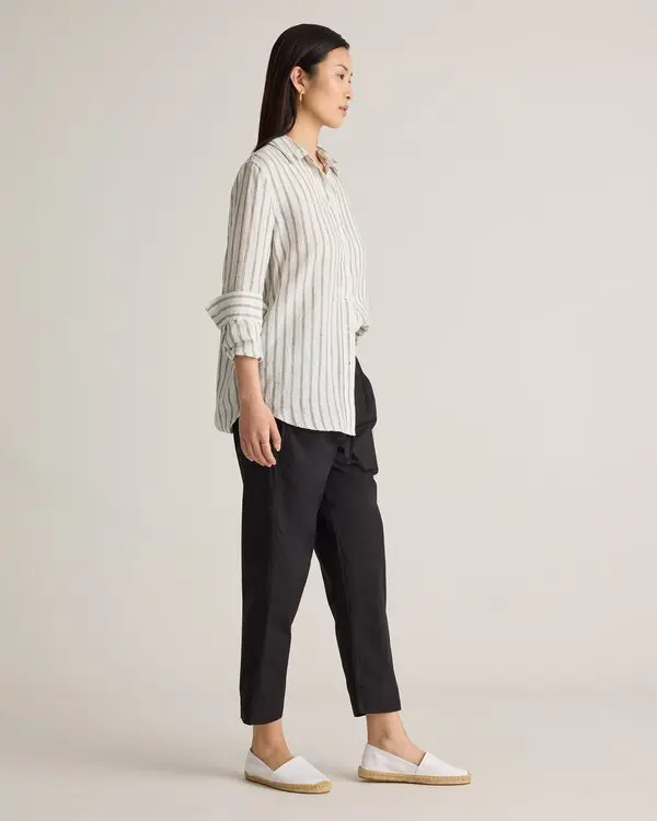 Quince Organic Cotton Pull-on Pants - Black