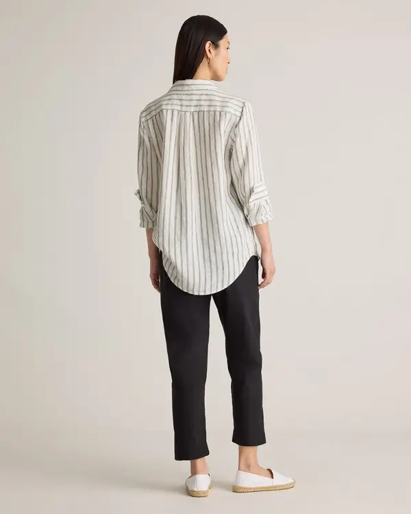 Quince Organic Cotton Pull-on Pants - Black