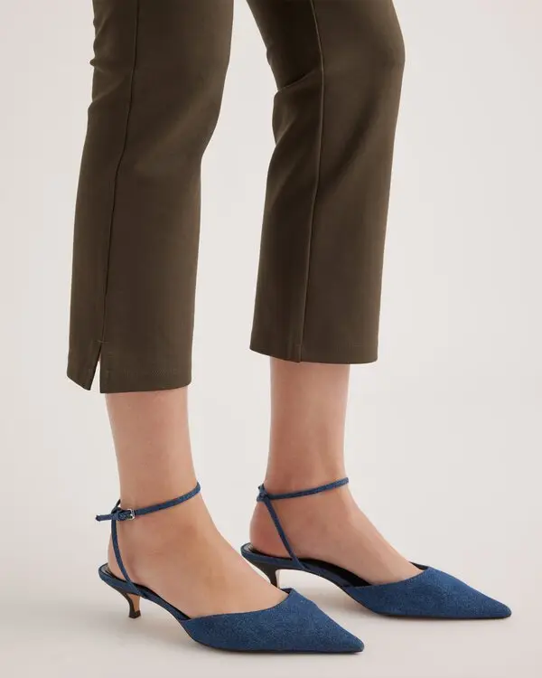 Quince Ultra-stretch Ponte Kick Flare Trousers