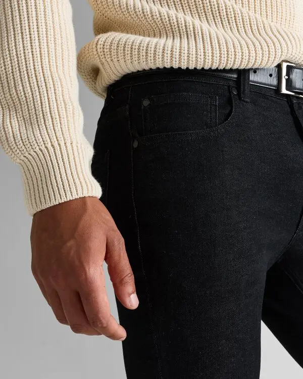 Quince Warren Coolmax® Slim Straight Jeans - Black