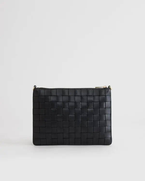 Quince Juno Handwoven Crossbody - Black