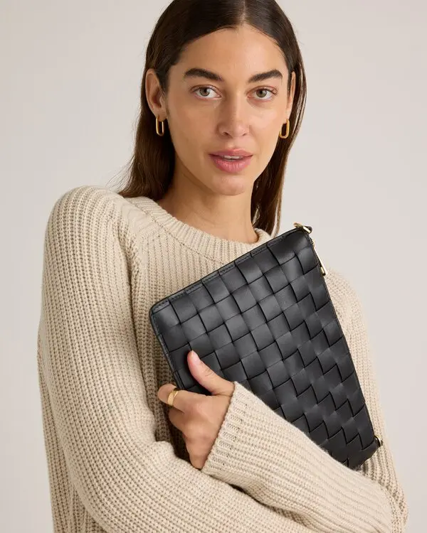 Quince Juno Handwoven Crossbody - Black