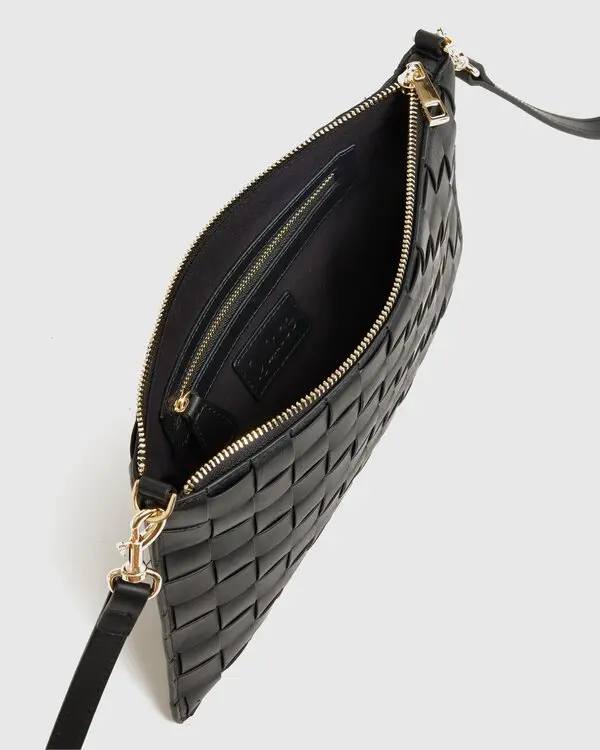 Quince Juno Handwoven Crossbody - Black