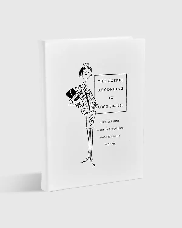 Quince Graphic Image The Gospel According To Coco Chanel Leather Bound Book