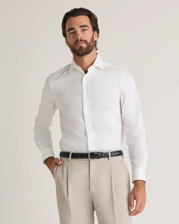 Quince Stretch Twill Dress Shirt - White