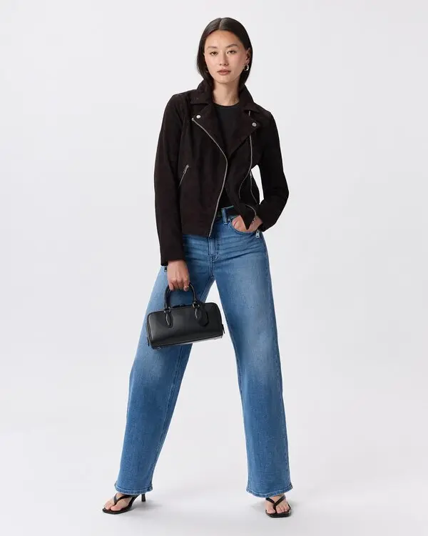 Quince Italian Leather Mini Bowler Satchel - Black
