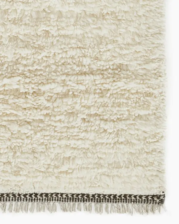 Quince Dover Wool Shag Rug - Ivory