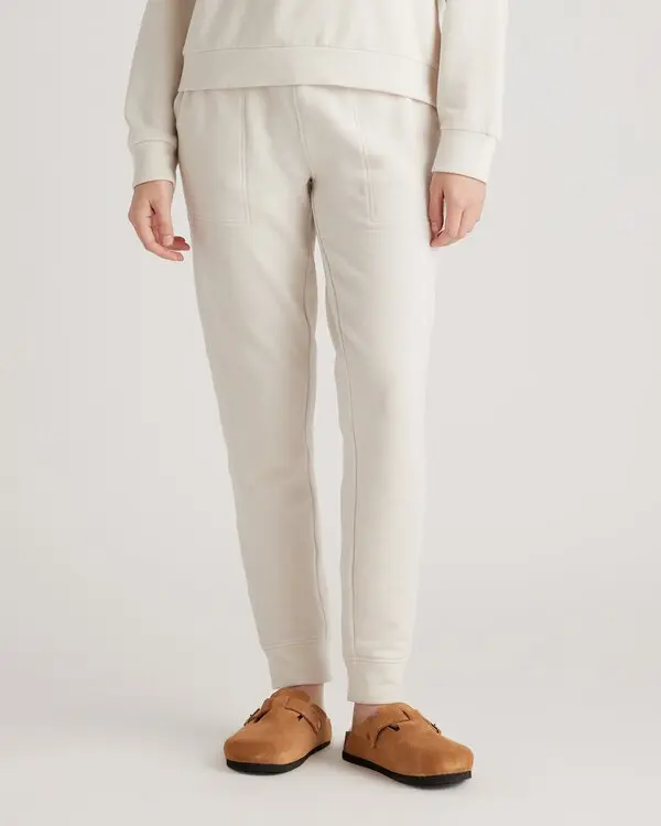 Quince Fleece Sweatpants - Off-white