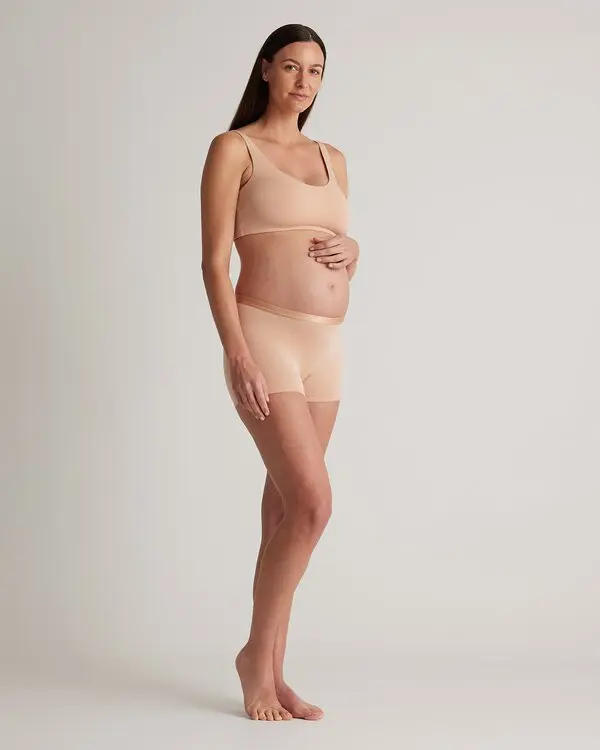 Quince Micromodal Maternity & Postpartum Bra - Warm Sand