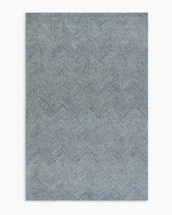 Quince Hudson Wool Rug - Denim