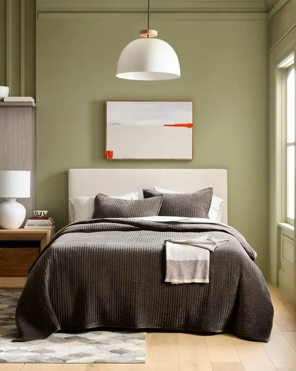 Quince Cotton Velvet Channel Quilt - Greystone