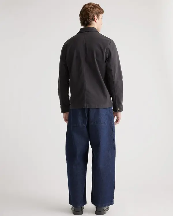 Quince Organic Comfort Stretch Chore Jacket - Black