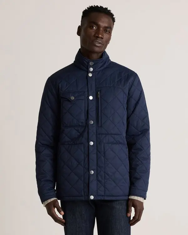 Quince Featherless Quilted Utility Jacket - Admiral