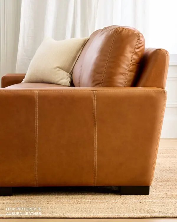 Quince Stillman Chaise Sectional In Leather - Espresso