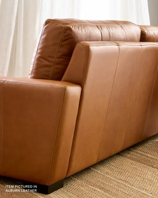 Quince Stillman Chaise Sectional In Leather - Espresso