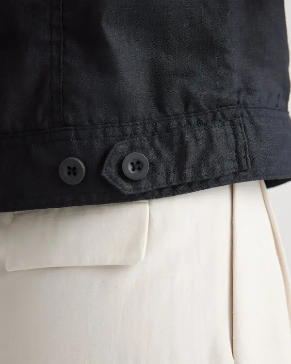 Quince 100% European Linen Jacket - Black