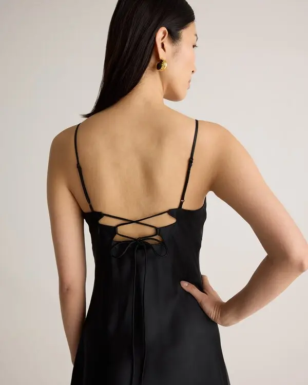 Quince Cutout Midi Slip Dress