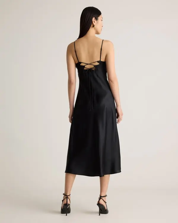 Quince Cutout Midi Slip Dress