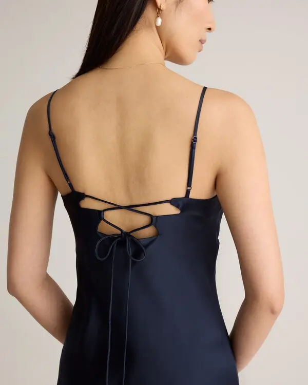 Quince Cutout Midi Slip Dress